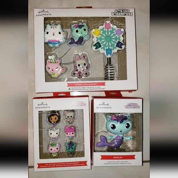 Hallmark | Holiday | Hallmark Gabbys Dollhouse Mini Tree Topper Mercat ...